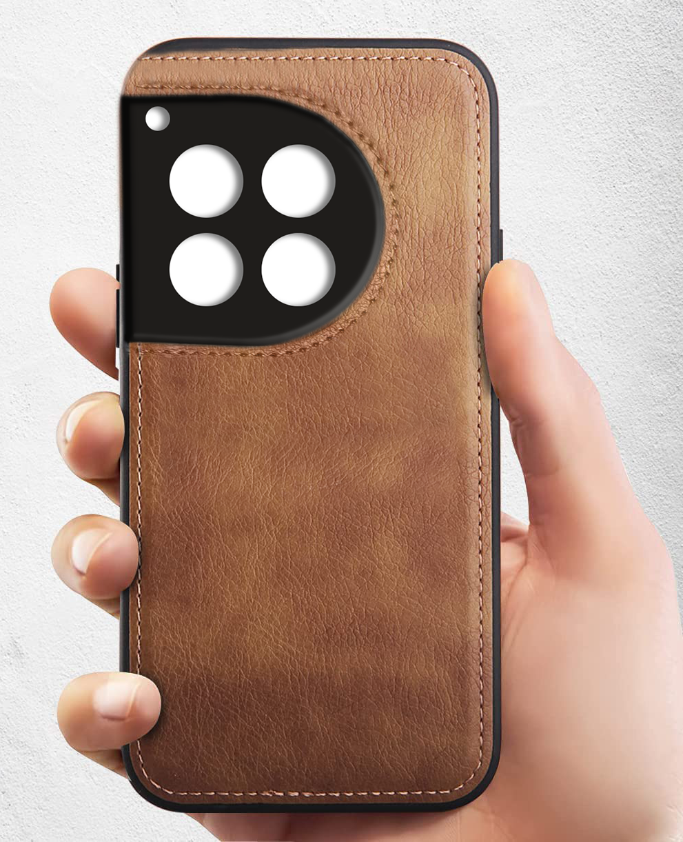Oneplus 12 Premium PU Leather Back Cover Case By Excelsior